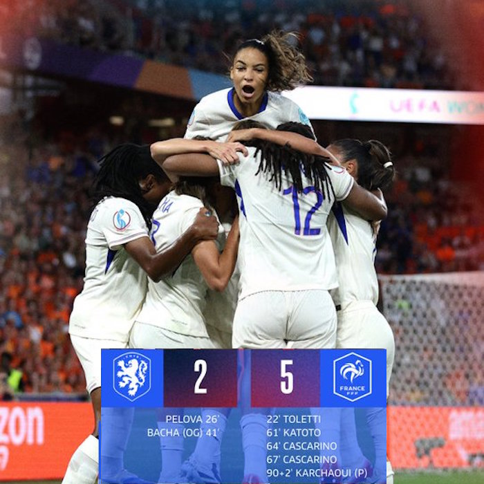 Euro F : les Bleues efficaces et en quart de finale