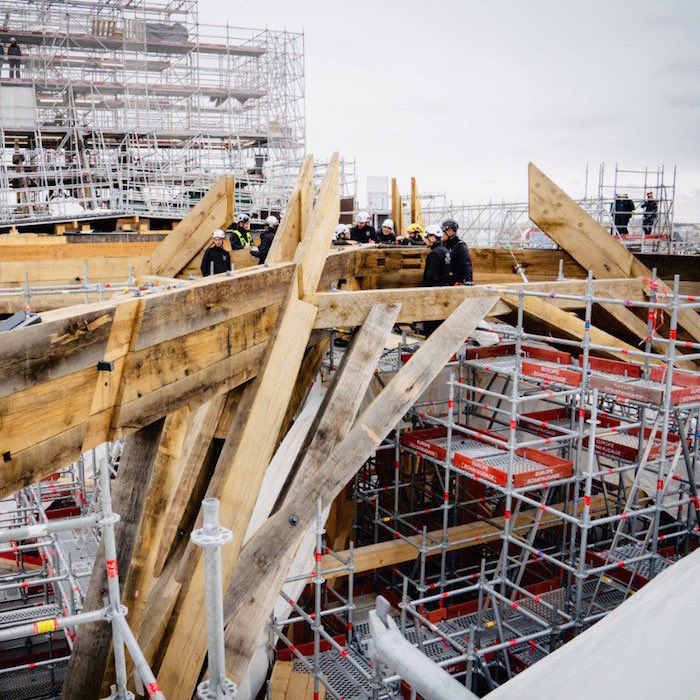 Un socle pour la flèche de Notre-Dame