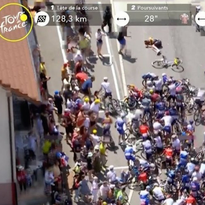 Nouvelle cata sur le Tour : une chute massive