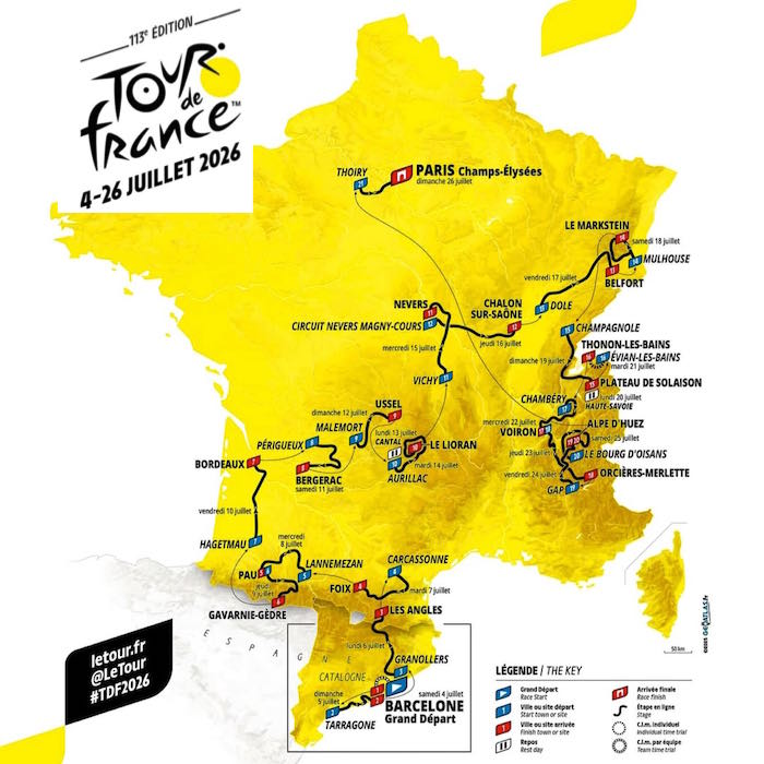 Tour de France 2026 : deux fois Huez et Montmartre bis