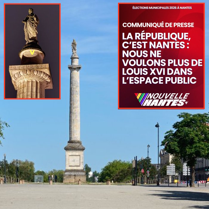 Nantes : LFI veut abattre Louis XVI